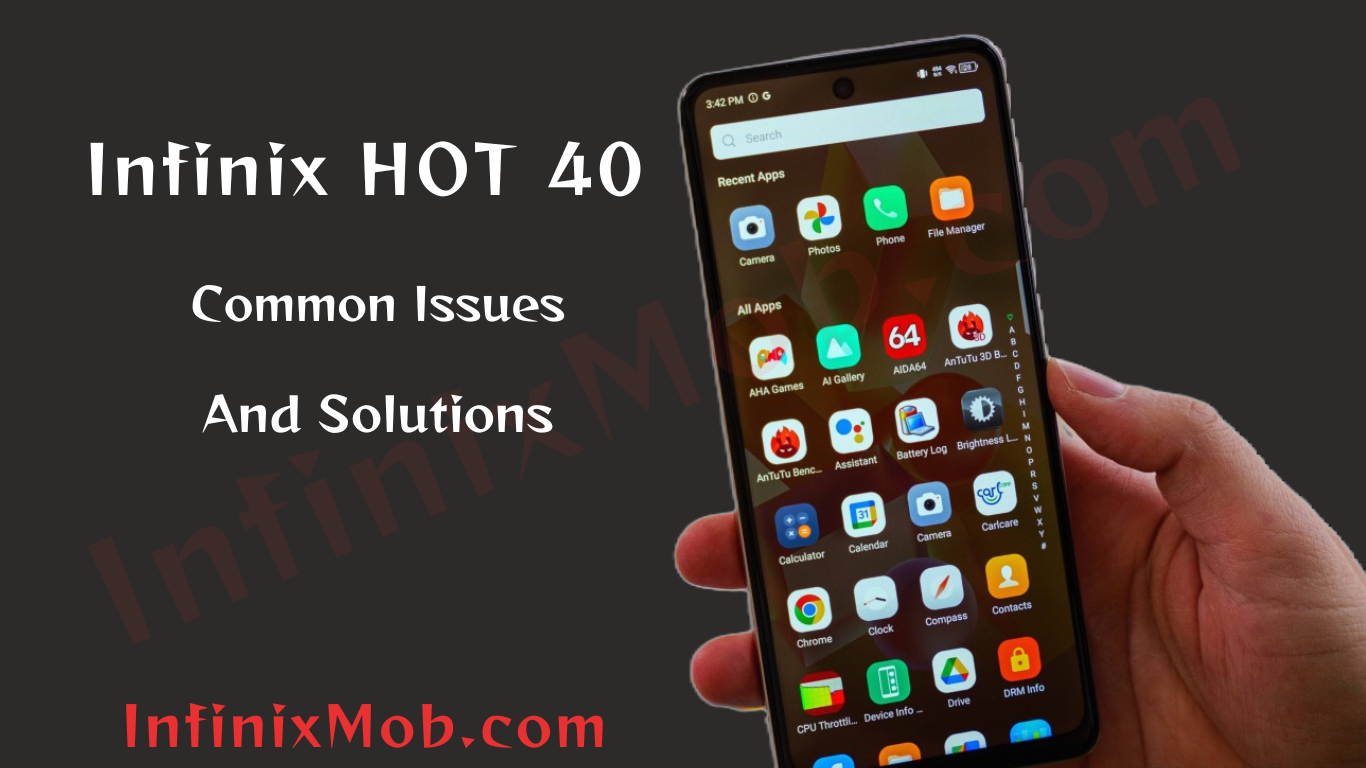 Common Issues and Solution for Infinix HOT 40 Series - Infinix Mob